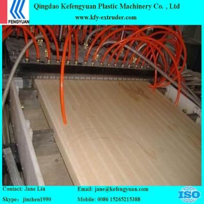 China PVC/PE WPC crust foam board and outside door decoration wpc product making machine for sale