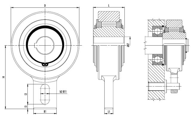 GV 40 Backstop Clutch One Direction Cam Clutch Roller Bearing