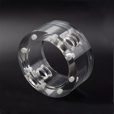 中国 高精度 PMMA アクリル PC CNC 機械加工による迅速なプロトタイプ ラウンド リング部品 販売のため