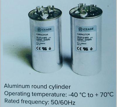 China AC motor run and start capacitor and refrigerator motor star capacitor air conditioner capacitor for sale
