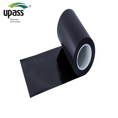 China Cross Texture Enhancement HDPE Roll Film Jumbo 50 Micron Polythene Sheet Roll for Architecture Membrane Plastic Product for sale