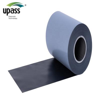 China Cross Texture Enhancement HDPE Roll Film Jumbo 50 Micron Polythene Sheet Roll for Architecture Membrane Plastic Product for sale