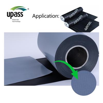 China Self-Adhesive SBS Modified Asphalt Waterproofing Material HDPE Release Film Blow Molding Ice Water Shield Self-Adhesive for sale