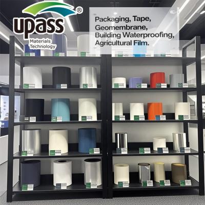 China HDPE Cross Laminated Film Plastic Surface Material for Self-Adhesive Polymer Modified Bitumen Waterproof Roofing Membrane for sale