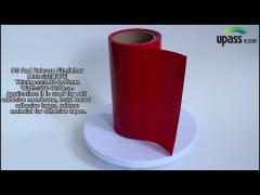 Red Color HDPE Release Film HDPE Silicone Coated Release Liner For Foam Tapes
