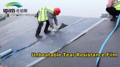 High Strength HDPE Anti-slip Cross Laminated Film for Roof Underlayment/waterproof Membrane