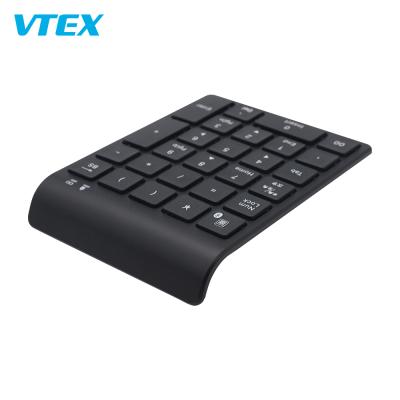 China Hot Sale Wireless Electronics 27 Keys Number Keypad Mini Wireless Digital Numeric Keyboard Calculator zu verkaufen
