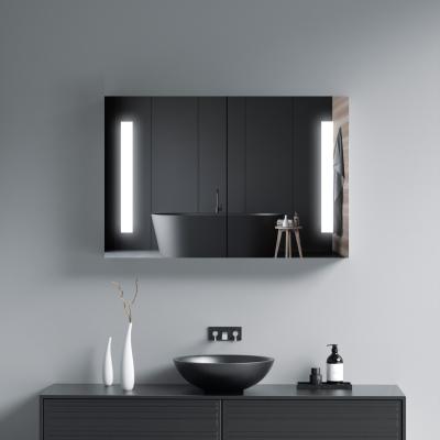 China Customizable Anti Fog Bathroom Mirror Cabinet Rustproof With Jewelry Storage for sale