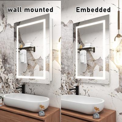 Cina Rectangle LED Light Bagno Muro Specchio Armadio Con Barbershop Design in vendita