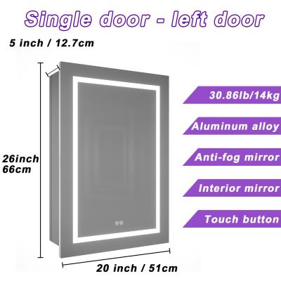 Cina Rectangle LED Light Bagno Muro Specchio Armadio Con Barbershop Design in vendita