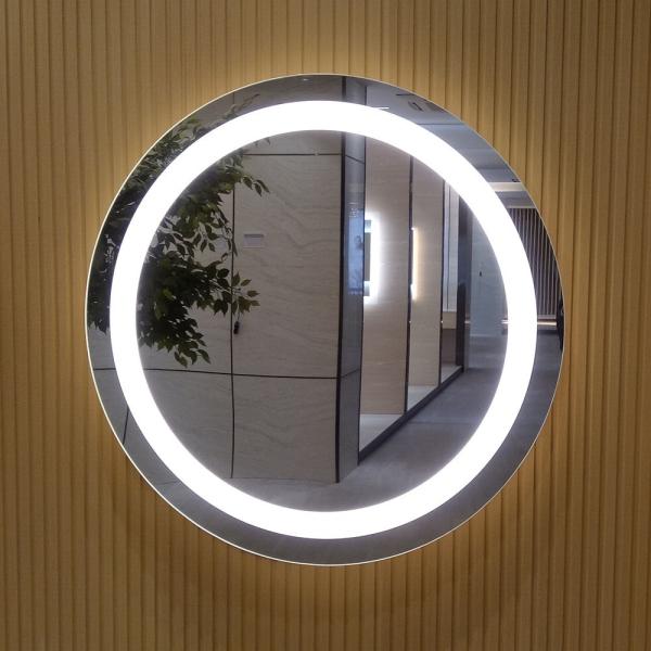 Quality Replaceable Round Backlit Bathroom Mirror Fog Resistant For Hospitality Industry for sale