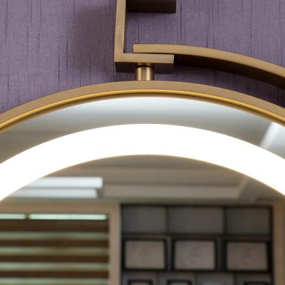 Cina Cornice di metallo resistente alla ruggine Hotel Vanity Smart Bath Mural Mirror con riscaldamento e LED anti nebbia in vendita
