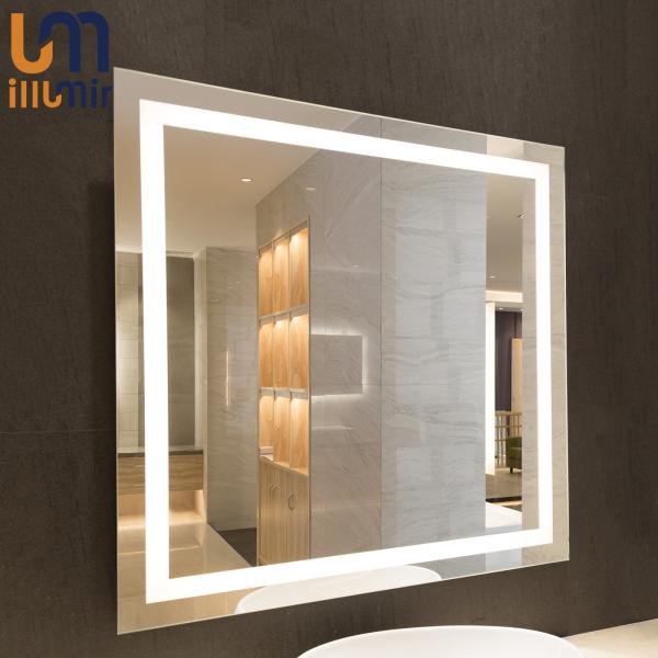 Quality Light-Equipped Smart Backlit Bathroom Mirror with Touch Screen and Anti-Fog for sale