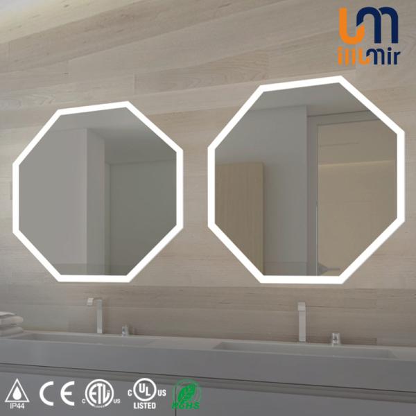 Quality Aluminum Frameless Hexagon Led Intelligent Natural Warm Wall Mounted Smart Anti for sale