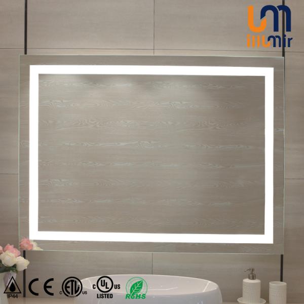 Quality Hotel Bathroom Decoration LED Mirror with Light Dimming Defogger Rectangle Shape for sale