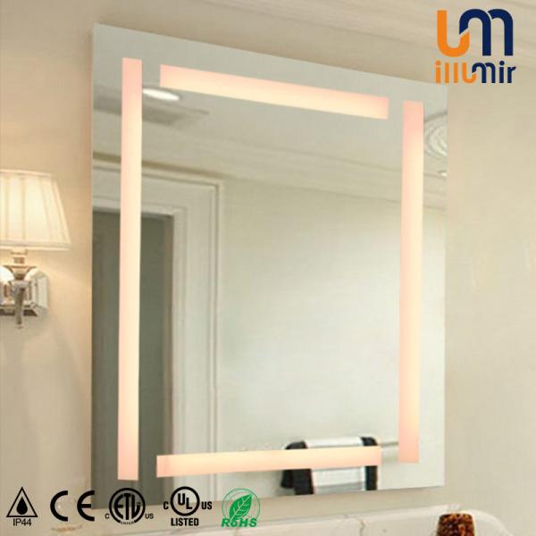 Quality Hotel Bathroom Decoration LED Mirror with Light Dimming Defogger Rectangle Shape for sale