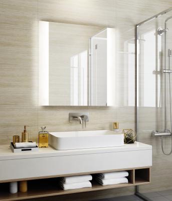 China Illuminated Touch Screen Bathroom Mirror For Makeup Waterproof Easy Cleaning for sale