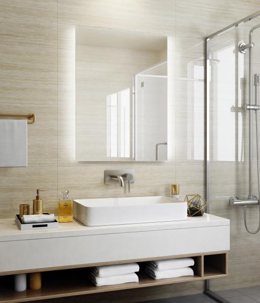 Quality Top Modern Hotel Illuminated Waterproof Smart Touch Screen Bathroom LED Light for sale
