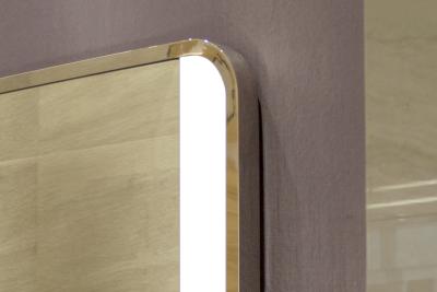 China Framed Vanity Mirror With Lights R Angle Vanity Touch Screen Mirror for Decoration and Makeup for sale