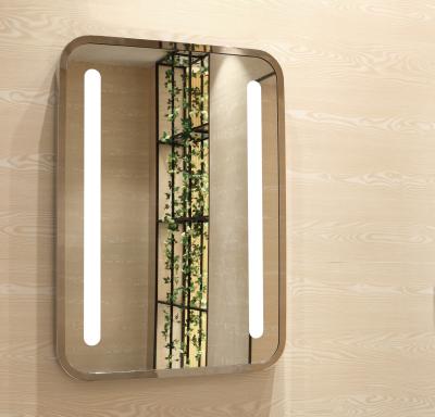 Cina Decorazione Specchio di vanità con luci Sensore tattile appeso al muro Specchietti da bagno in vendita