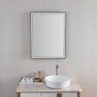 China Acrylic Frame Led Strip Bathroom Mirror Touchable Screen Customizable for sale