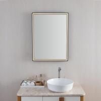 China Acrylic Frame Led Strip Bathroom Mirror Touchable Screen Customizable for sale