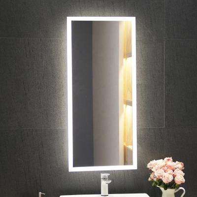 Cina Rectangolare montato a parete Acrilico Taglio di capelli illuminato LED Specchio illuminato W18