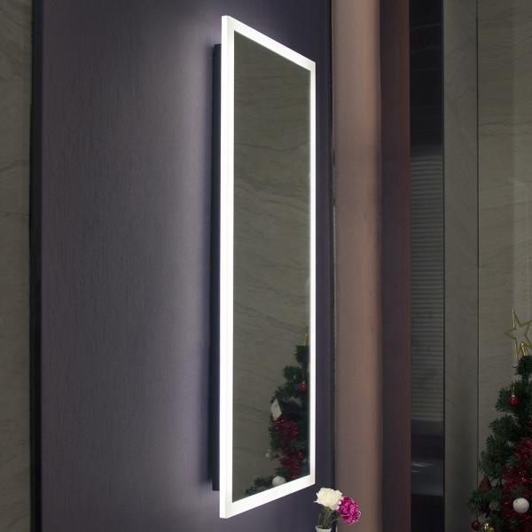 Quality Barber Shop LED Light Wall Mirror Easy Cleaning Modern Design Fog Resistant for sale