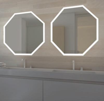 Cina Hotel Salone di bellezza Arredamento Forma irregolare Disegnatore senza cornice Riflettore di bagno Specchio in vendita