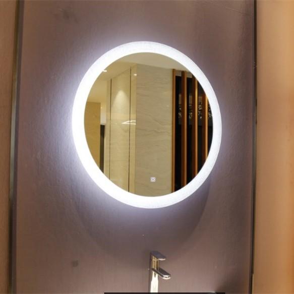 Quality Replaceable Round Backlit Bathroom Mirror Fog Resistant For Hospitality Industry for sale