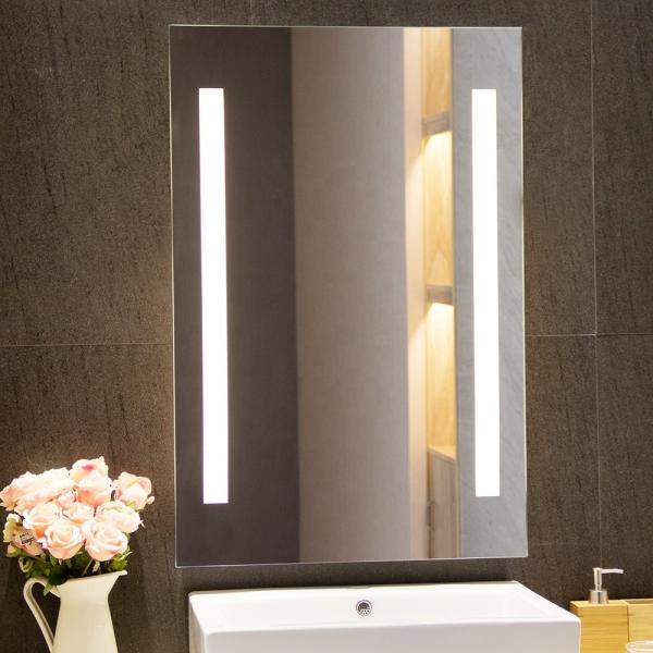 Quality Square LED Light Source Smart Mirror for Custom Wall Decoration in Luxury Hotel for sale