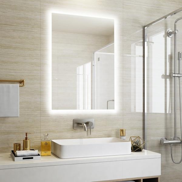 Quality Backlit Wall Mounted Vanity Mirror Dimmable Lighting Moisture Resistance for sale