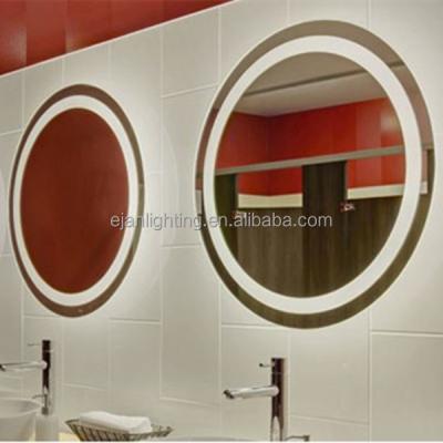 Cina Specchio di retroilluminazione rotonda montato a parete per bagno 5 mm Specchio d'argento ambientale in vendita