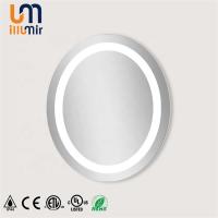 China WiFi Android System Modern Oval LED Makeup Mirror with Touch Screen and Digital Clock for sale