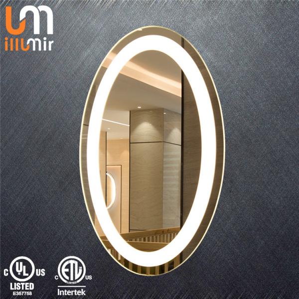 Quality Modern Design Style Round Wall Mounted LED Bathroom Mirror with Touch Sensor for sale