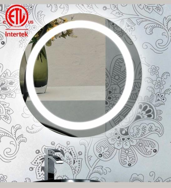 Quality Modern Design Style Round Wall Mounted LED Bathroom Mirror with Touch Sensor for sale