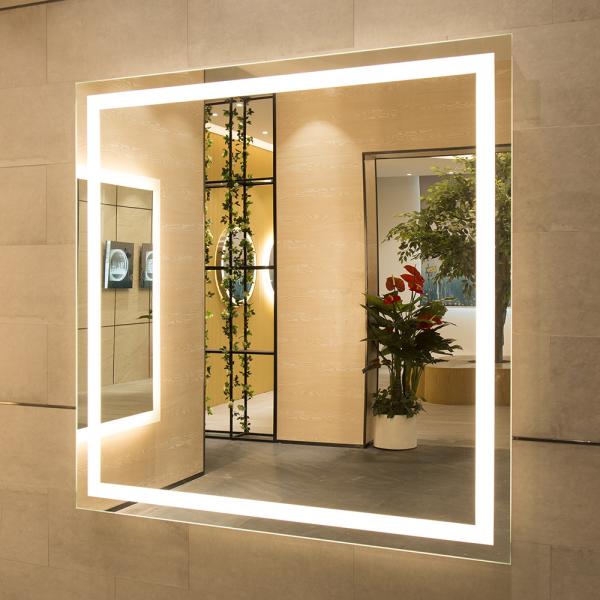 Quality Custom Decorative Wall LED Touch Sensor Bathroom Magnifying Vanity Mirror With Light for sale