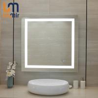China Custom Decorative Wall LED Touch Sensor Bathroom Magnifying Vanity Mirror With Light for sale