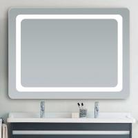 China Custom Decorative Wall LED Touch Sensor Bathroom Magnifying Vanity Mirror With Light for sale