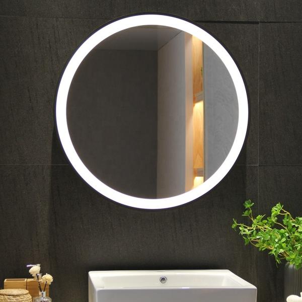 Quality Custom Modern Luxury Round Metal Mirror Framed Home Decor Wall Circle Mirror for Foyer for sale