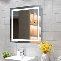 China Hotel Large LED Bathroom Mirror Durable Rectangular Design with 5mm Silver Mirror for sale