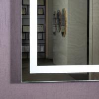 China Hotel Large LED Bathroom Mirror Durable Rectangular Design with 5mm Silver Mirror for sale