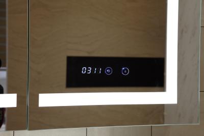 China Modern Luxury LED Illuminated Mirror Cabinet Rust Resistant Customized for sale