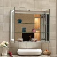 China Modern Wall Mounted Backlit Bathroom Mirror Cabinet With Touch Sensor for sale
