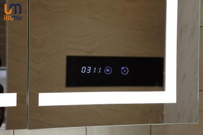 China Foshan OEM LED Aluminium Bathroom Mirror Cabinet with Single/Double Door Width 26-28 for sale