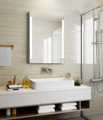 China Installation Type Wall Mounted Bathroom Cabinet with LED Lights and Magnifying Glass for sale