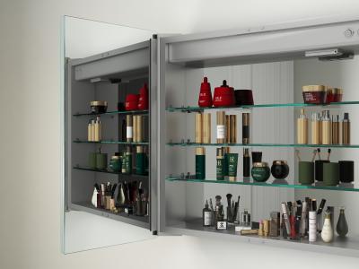 China Easy Cleaning Illuminated Led Mirror Cabinet High Precision Erosion Resistant for sale
