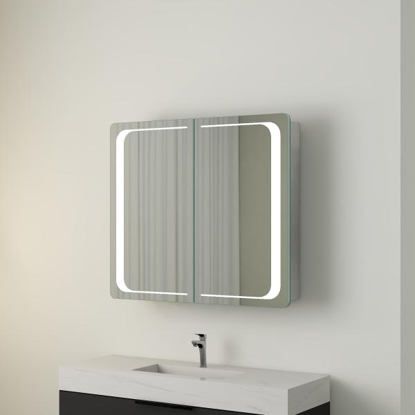 Quality Easy Cleaning Illuminated Led Mirror Cabinet High Precision Erosion Resistant for sale