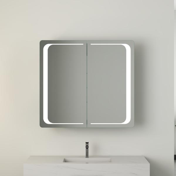 Quality Easy Cleaning Illuminated Led Mirror Cabinet High Precision Erosion Resistant for sale