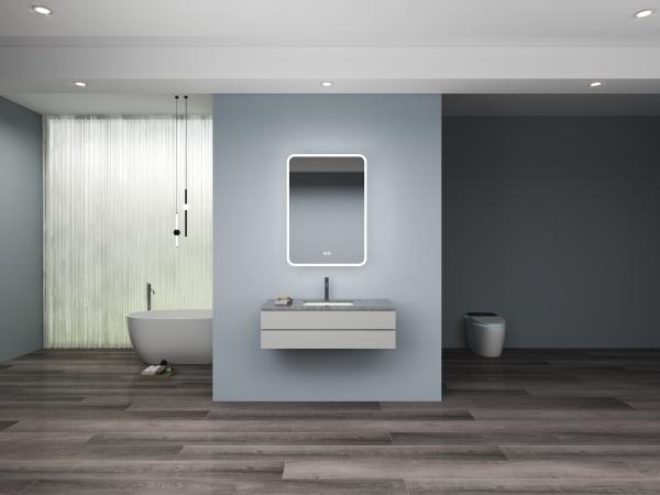 Quality Wall Mounted Led Medicine Cabinet Anti Fog Lighted Vanity Mirror With Storage for sale